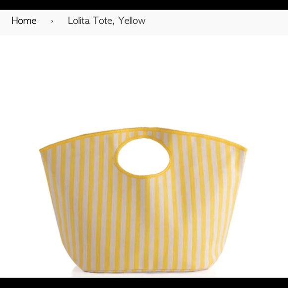Shiraleah Chicago | Bags | Shiraleah Chicago Yellow Stripe Tote | Poshmark